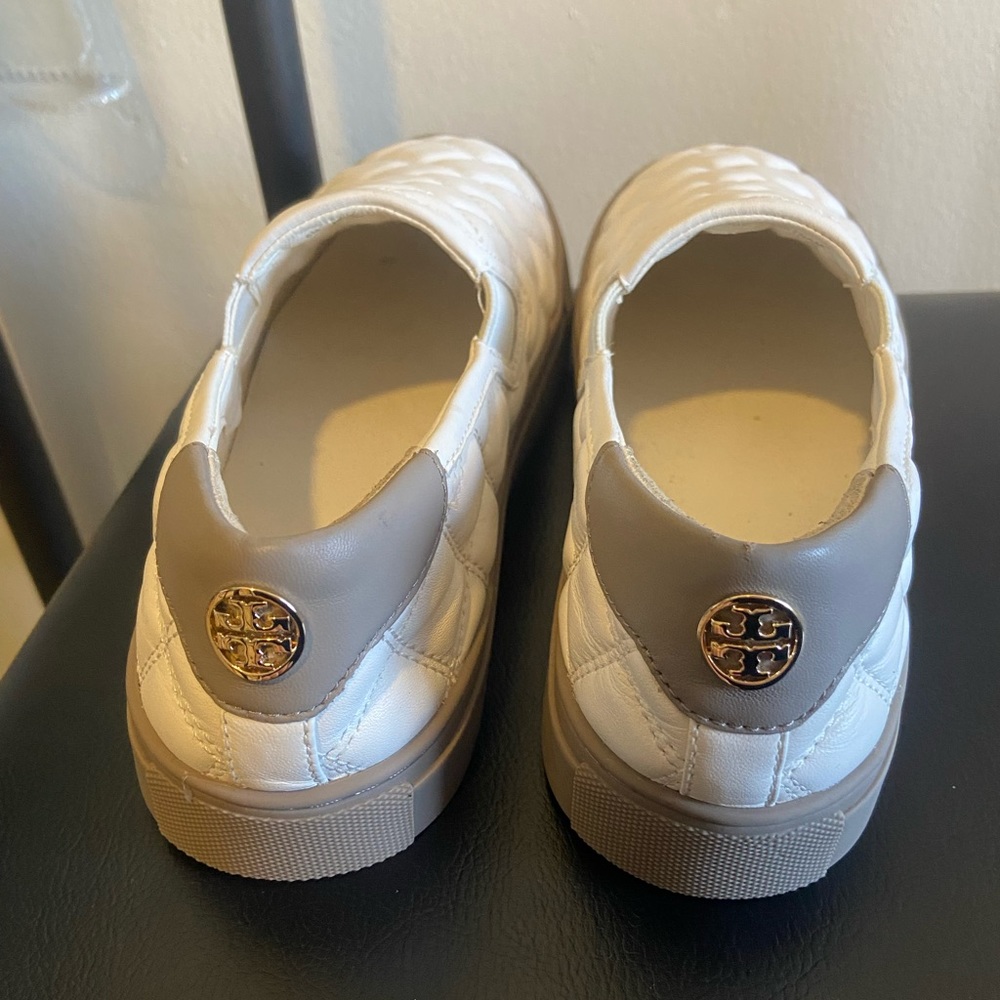 Tory Burch White Slip On Shoes - Gem